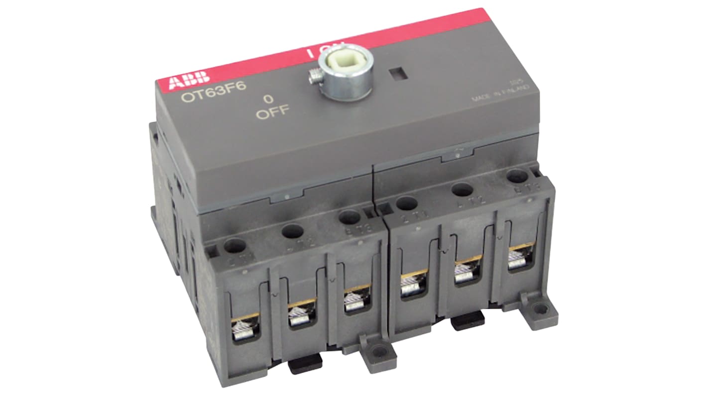 OT63F6 | ABB 6 Pole Isolator Switch - 63A Maximum Current | RS