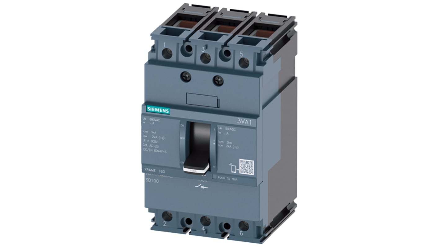 3VA1163-1AA36-0AA0 | Siemens 3 Pole Isolator Switch - 63A Maximum ...