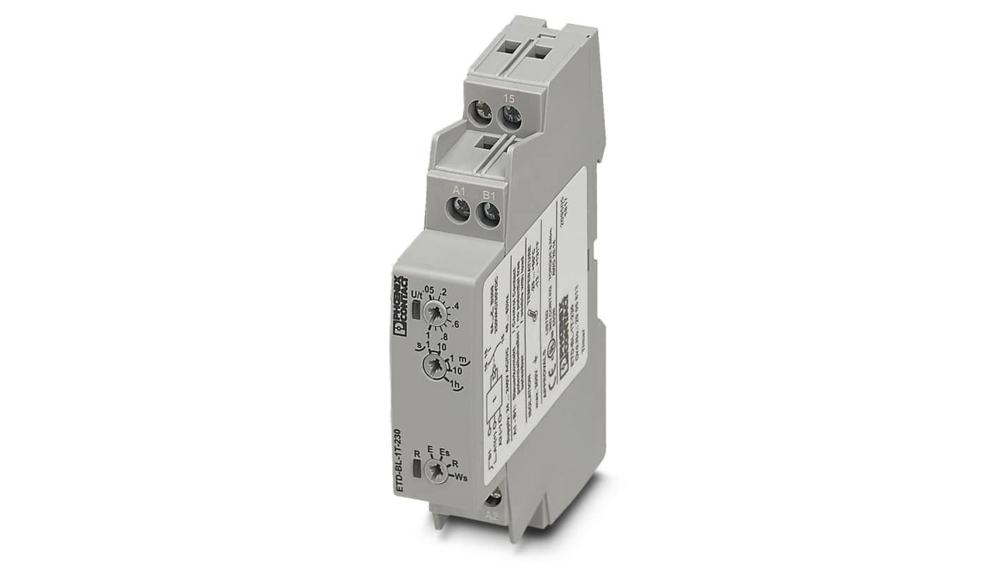 2905813 | Phoenix Contact DIN Rail Multi Function Timer Relay, 24V ...