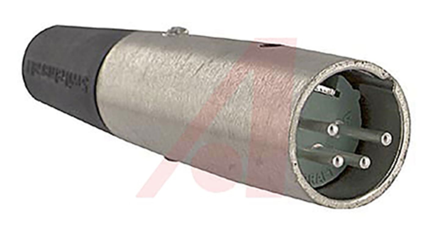 A4M | Switchcraft Cable Mount XLR Connector, Male, 125 V ac, 4 Way ...