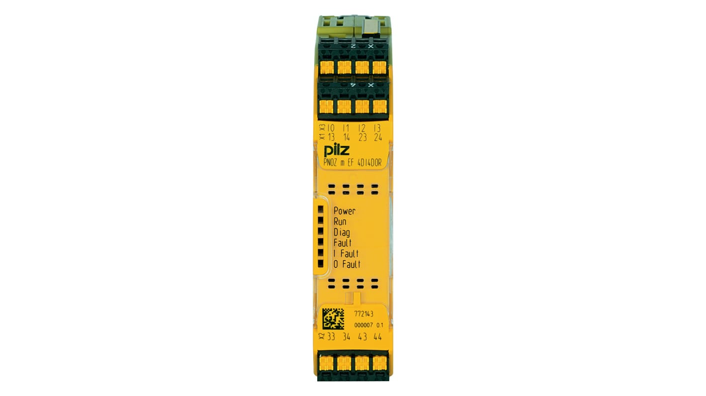 772143 | Pilz PNOZ m EF Series Input/Output Module, 4 Inputs, 4 Outputs ...