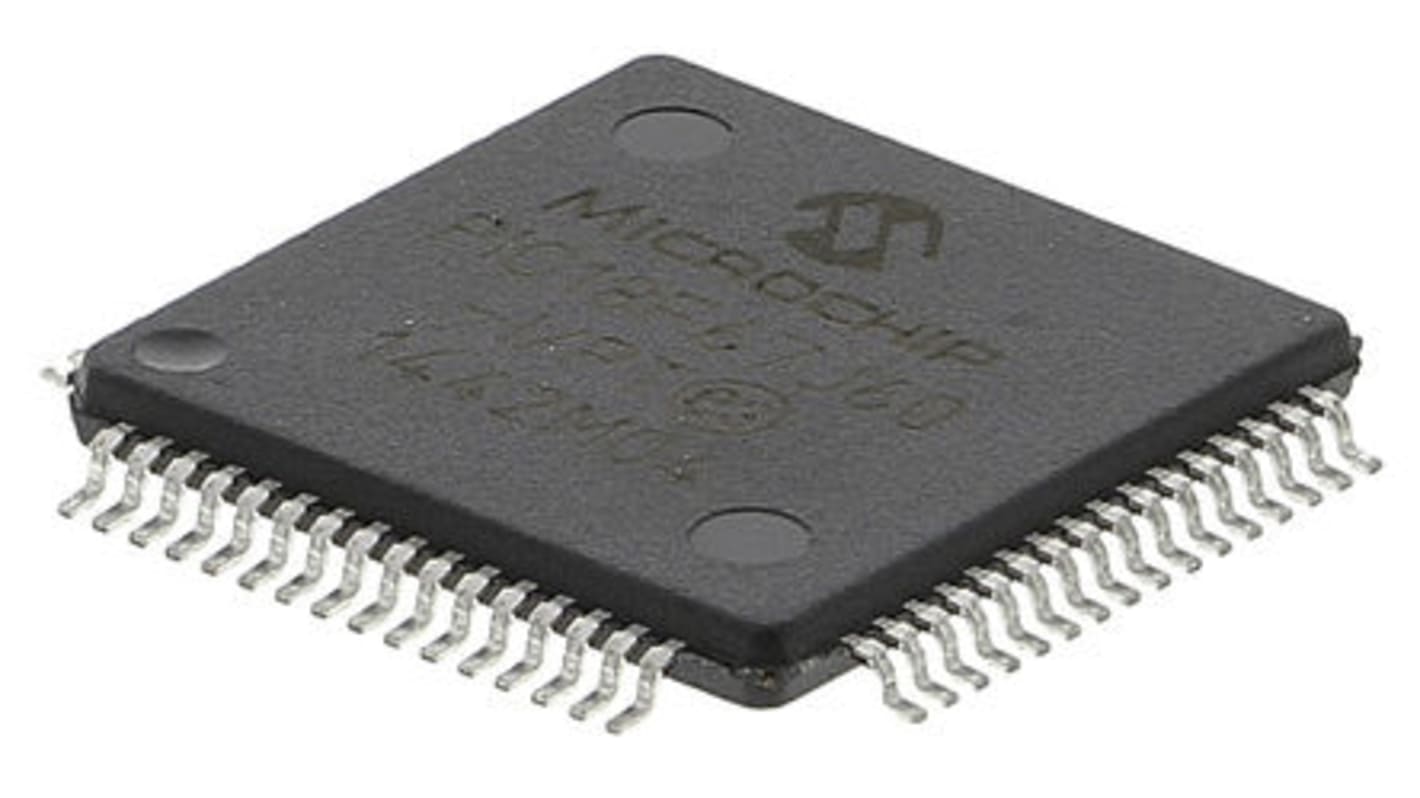 Microchip PIC18F67J60-I/PT, 8bit PIC Microcontroller, PIC18F, 41.667MHz, 128 kB Flash, 64-Pin ...