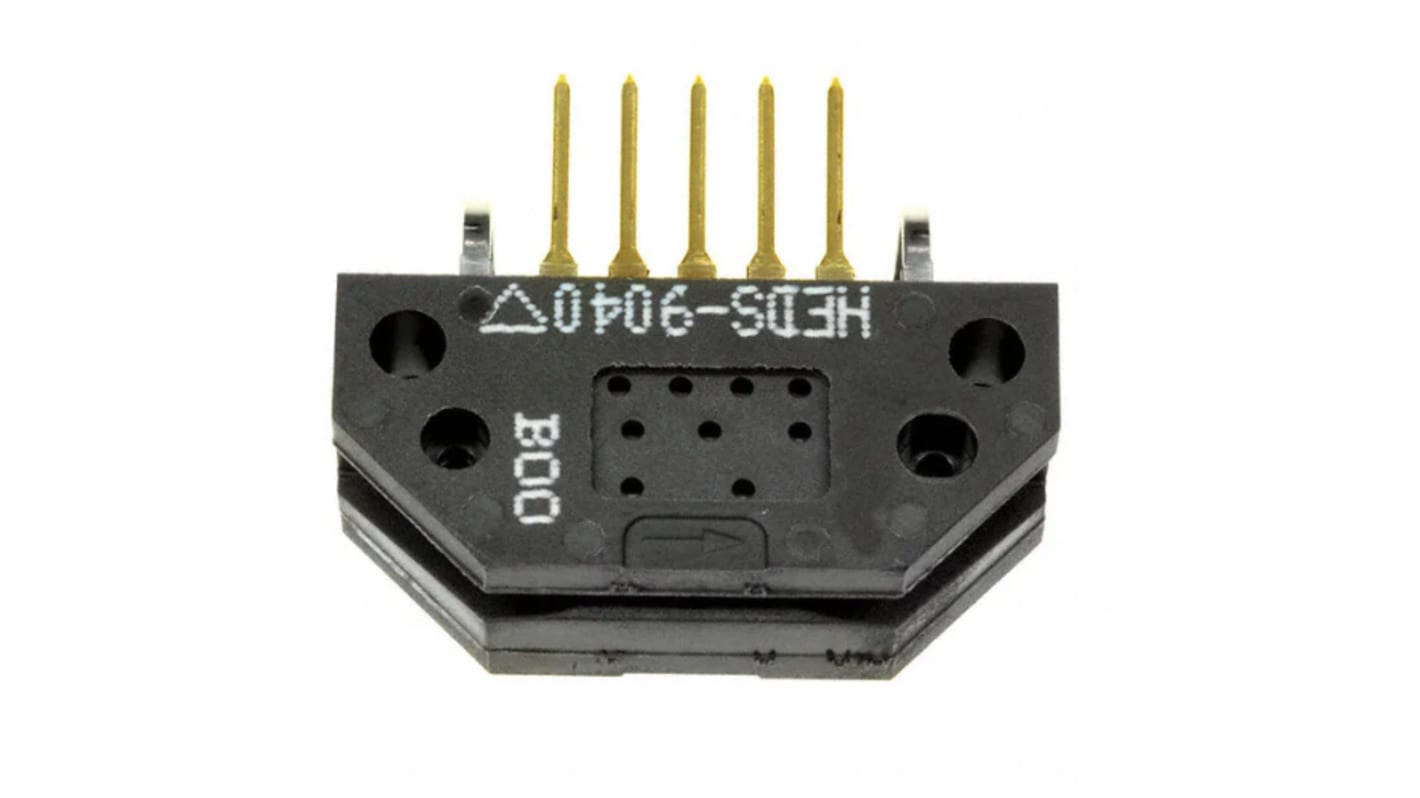 HEDS-9040#B00 | Encoder incremental Broadcom, 2000 impulsos/rev, 30000rpm máx., salida Digital ...