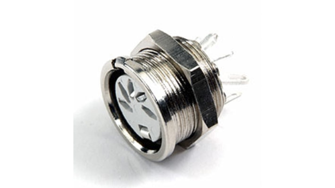 650-0300 | Deltron 3 Pole Din Socket, DIN 41524, DIN 45322, DIN 45326 ...