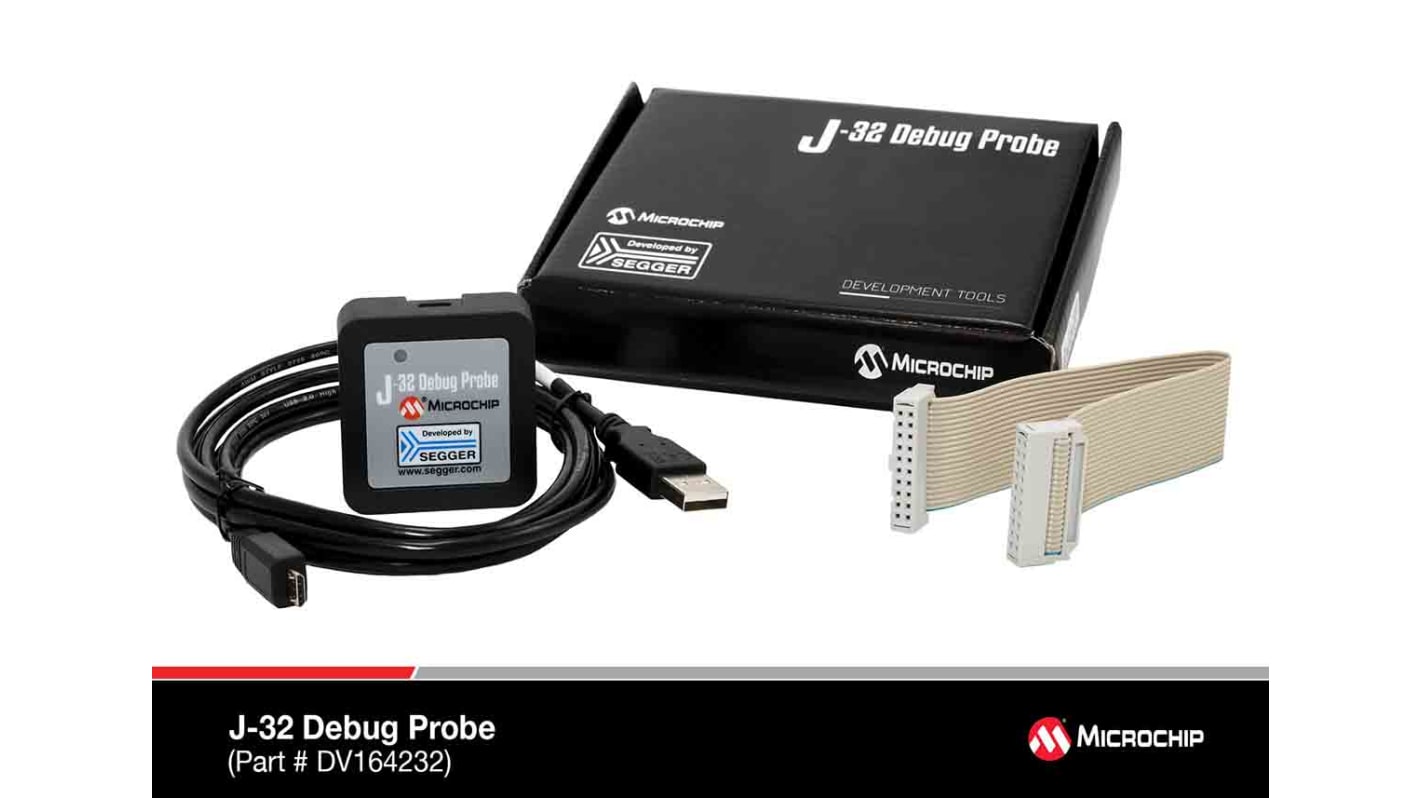 DV164232 | Microchip J-32 Debug Probe Debugger and Programmer | RS
