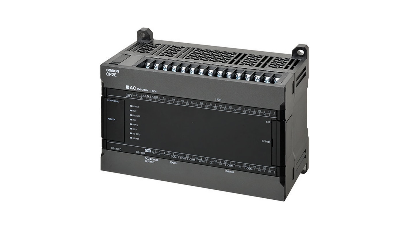 CP2E-S40DT1-D | Omron CP2E PLC CPU - 24 Inputs, 16 Outputs, Transistor, For Use With CP2E Series ...