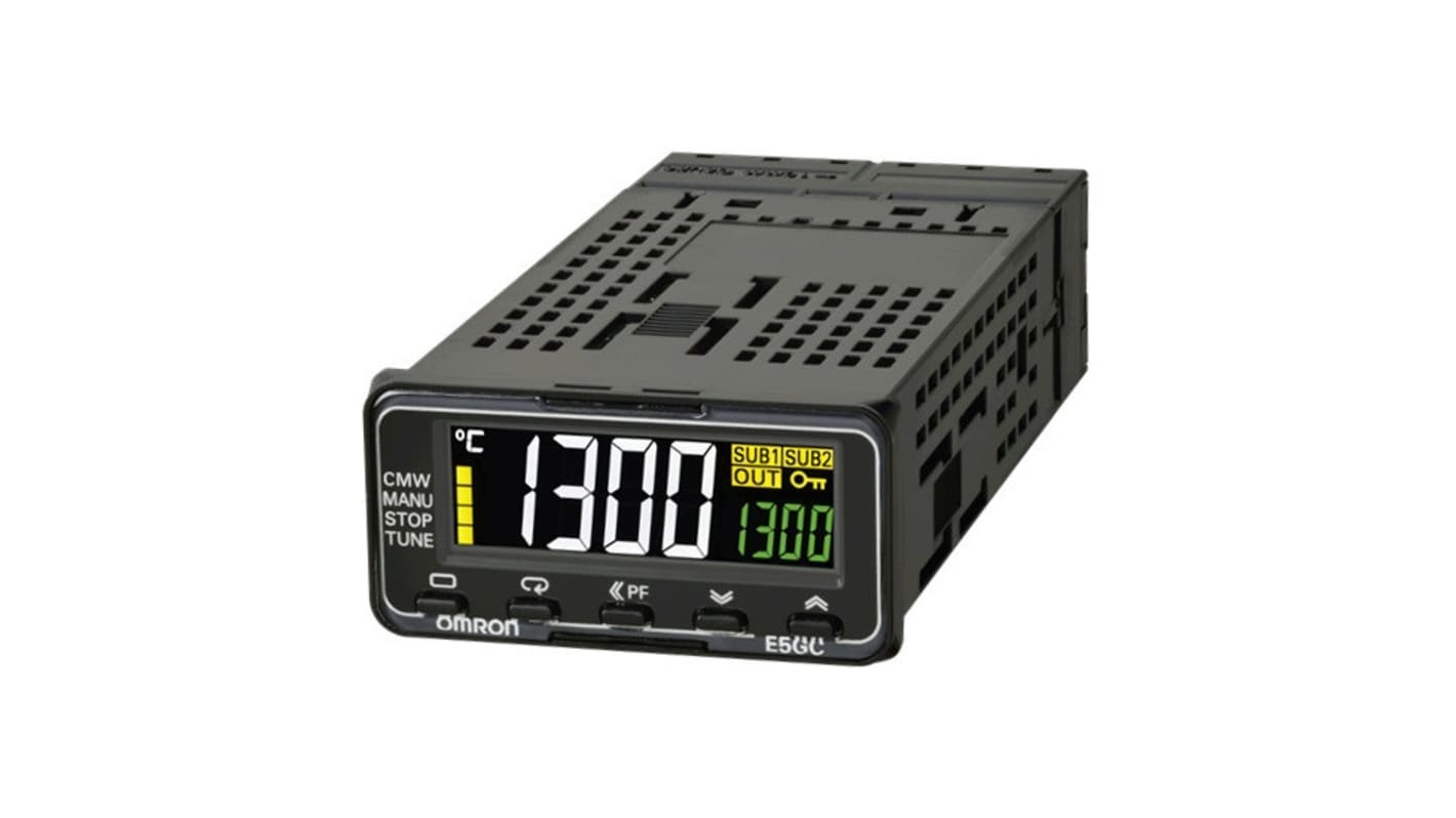 E5GC-QX1ACM-000 | Omron E5GC Panel Mount PID Temperature Controller, 48 x 24mm 1 Input, 1 Output ...