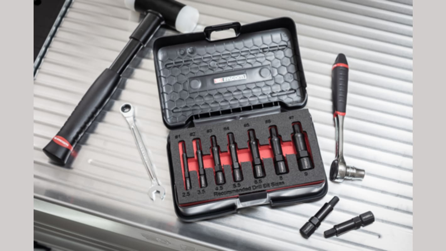SXE.J7MGRPPB | Facom 7 piece Steel Screw Extractor Set | RS