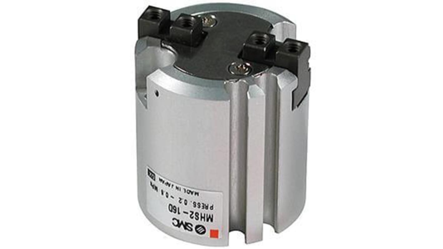 SMC 3 Finger Double Action Pneumatic Gripper, MHS2-16D, Parallel ...