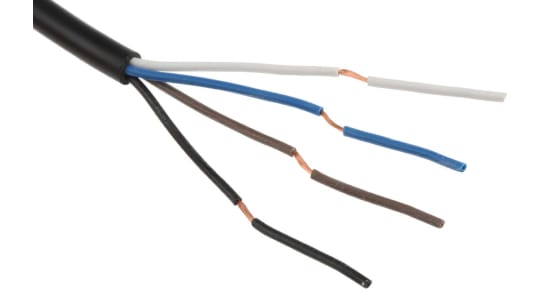 XS2F-M12PVC4S5M | Omron Straight Female 4 way M12 to Unterminated ...