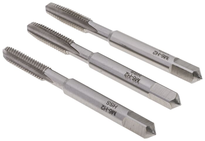 RS PRO | RS PRO Tap Set, M6 Thread, 1mm Pitch, Metric Standard, Hand ...
