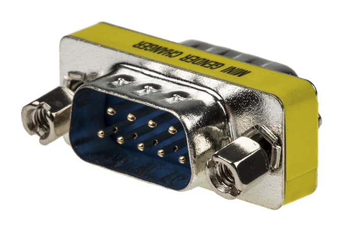 RS PRO | RS PRO D Sub Adapter Male 9 Way D-Sub to Male 9 Way D-Sub ...