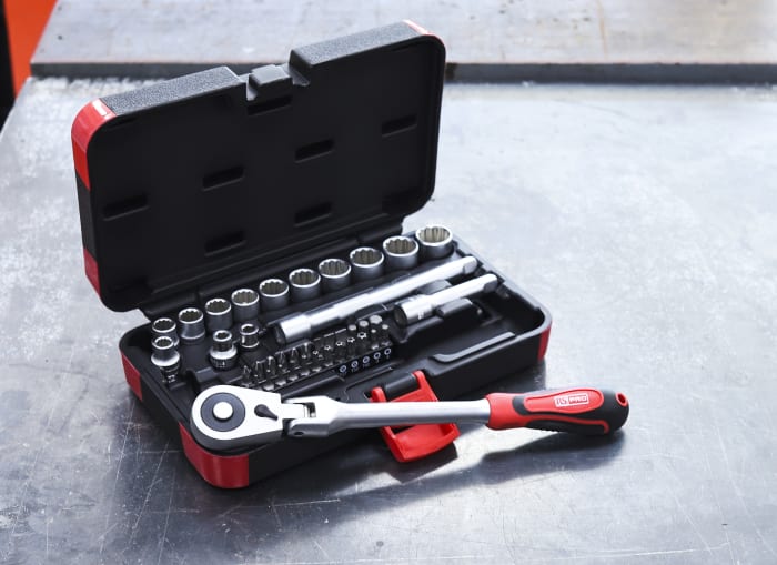 RS PRO | RS PRO 40-Piece Metric 3/8 in Standard Socket/Bit Set with ...