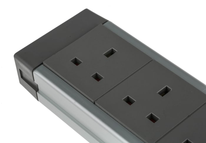 RS PRO | RS PRO 2m 4 Socket Type G - British Trailing Socket, 230 V ac ...