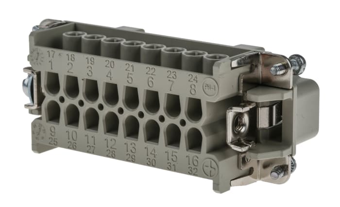 10194000 EPIC | EPIC Connector Insert, 16 Way, 16A, Male, H-BE, Cable Mount, 600 V | 448-890 | RS