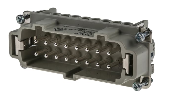 10194000 EPIC | EPIC Connector Insert, 16 Way, 16A, Male, H-BE, Cable Mount, 600 V | 448-890 | RS