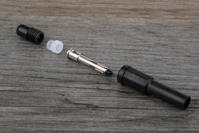 RS PRO | RS PRO Black Male Banana Plug, 4 mm Connector, Solder ...