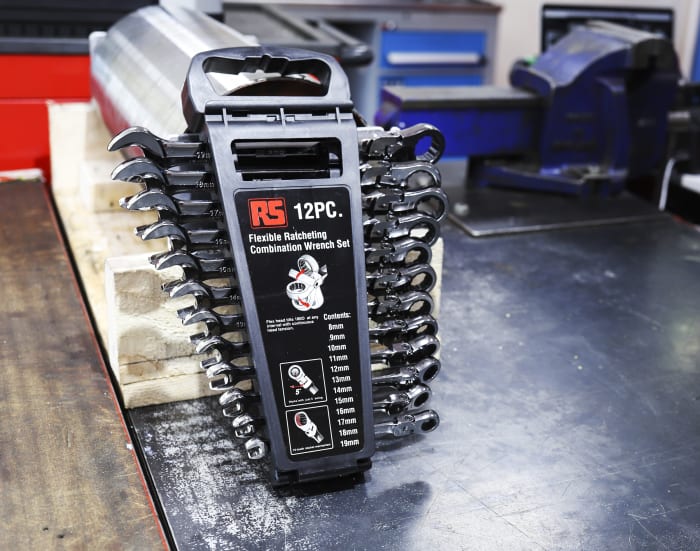 RS PRO | RS PRO 12-Piece Spanner Set, 8 → 19 mm, Chrome Vanadium Steel ...