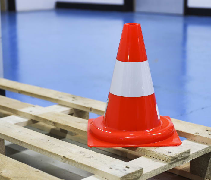 RS PRO | RS PRO, Orange, White 300 mm PP Traffic Cone | 503-681 | RS