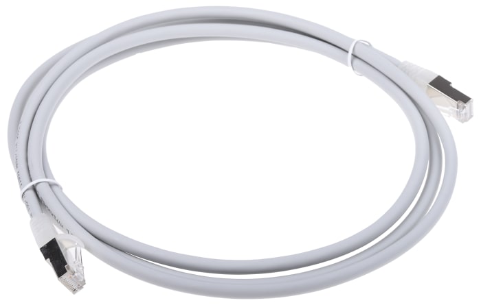 RS PRO | RS PRO, 2m Cat6, Grey RJ45 to Male RJ45 Male, F/UTP Shielded ...