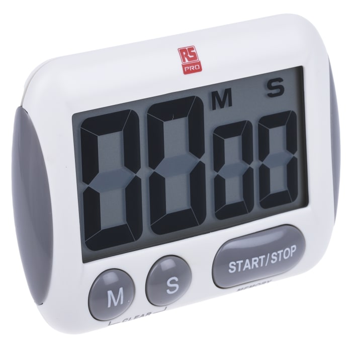 RS PRO | RS PRO White Digital Desktop Timer 99 min 59 s | 557-610 | RS ...