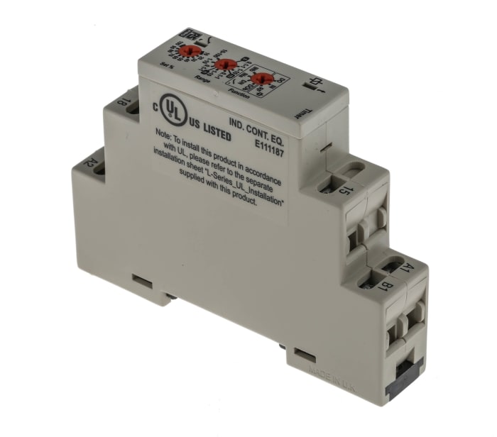 RS PRO | RS PRO DIN Rail Mount Timer Relay, 12 → 230V ac/dc, 0.1 s → ...