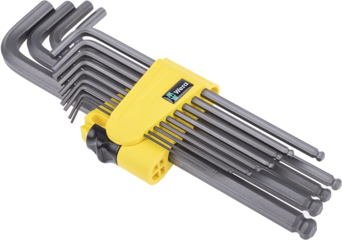 05021728001 Wera | Wera 13 piece Hex Key Set, L Shape 0.05 → 3/8in Ball ...