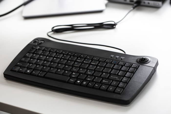 RS PRO | RS PRO Wired USB Trackball Mini Keyboard, QWERTY (UK), Black ...