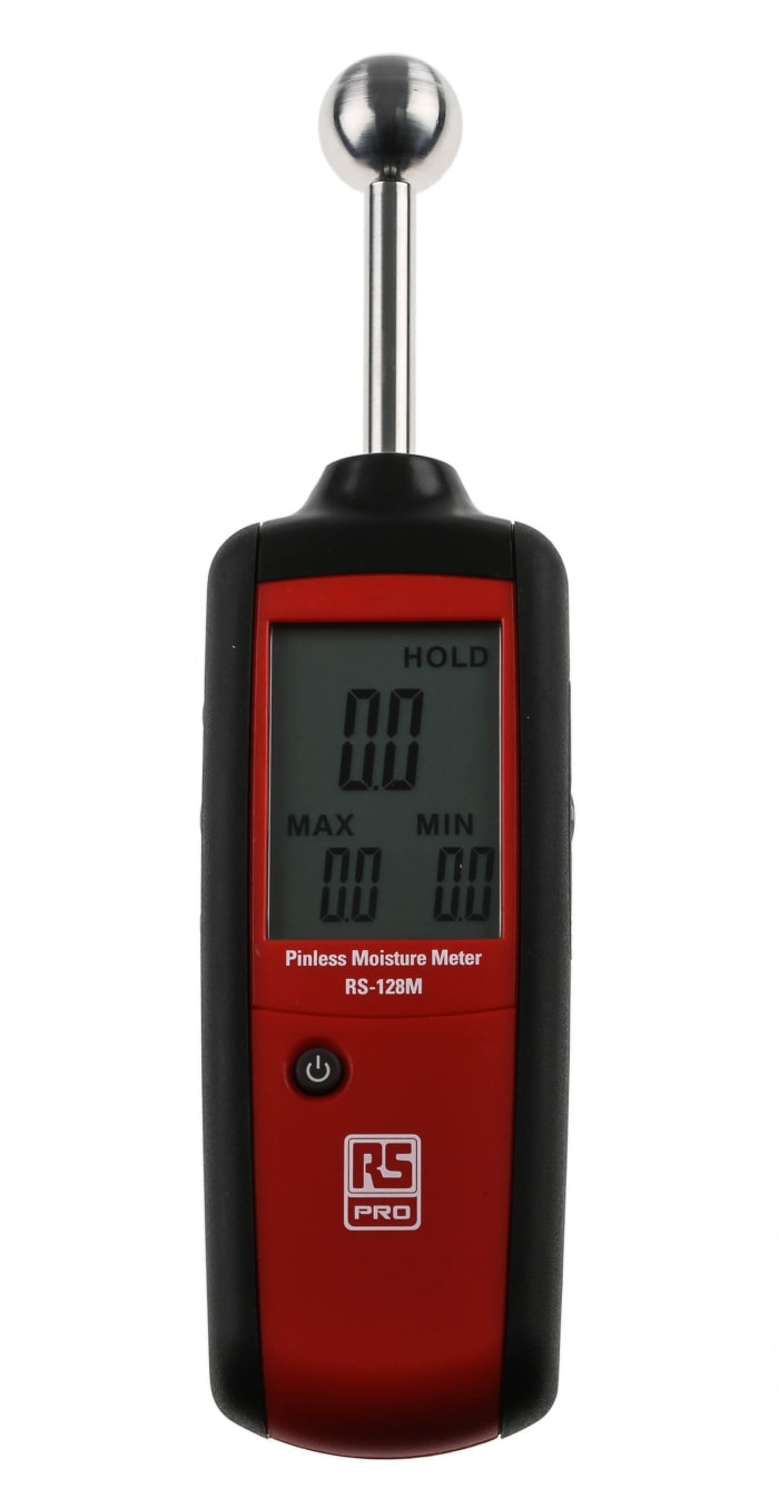 RS PRO | RS PRO RS-128M Moisture Meter, 100 % RH Max, Digital Display ...