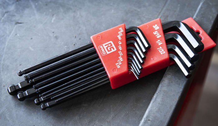 RS PRO | RS PRO 13 piece L Shape Imperial Hex Key Set, 0.05 → 3/8in ...