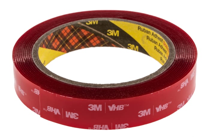 3M 4910 19mm x 3m 3M | 3M 4910F VHB Clear Foam Tape, 19 mm x 3 m, 1 mm ...
