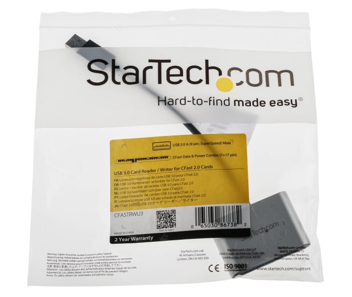 CFASTRWU3 StarTech.com | Startech 1 port USB 3.0 External Card Reader ...