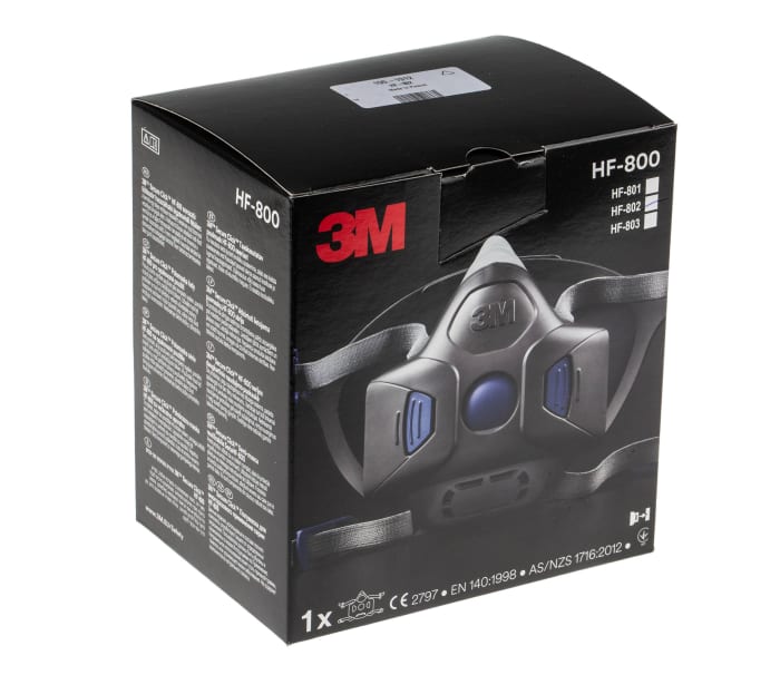 HF-801SD 3M | 3M HF-800SD Series Half-Type Respirator Mask with ...
