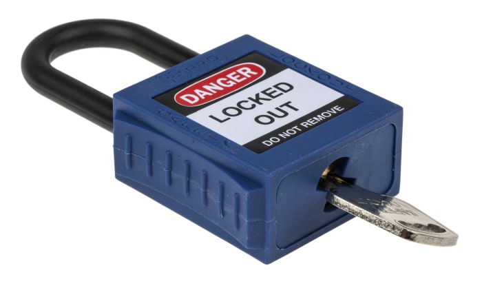 RS PRO | RS PRO Blue 1-Lock Nylon Safety Lockout, 6.35mm Shackle | 196 ...