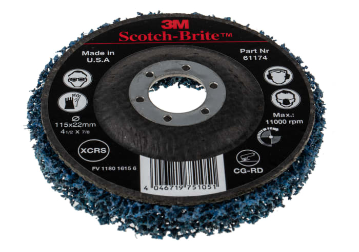 61172 3M | 3M Scotch-Brite Silicon Carbide Sanding Disc, 115mm, Extra ...