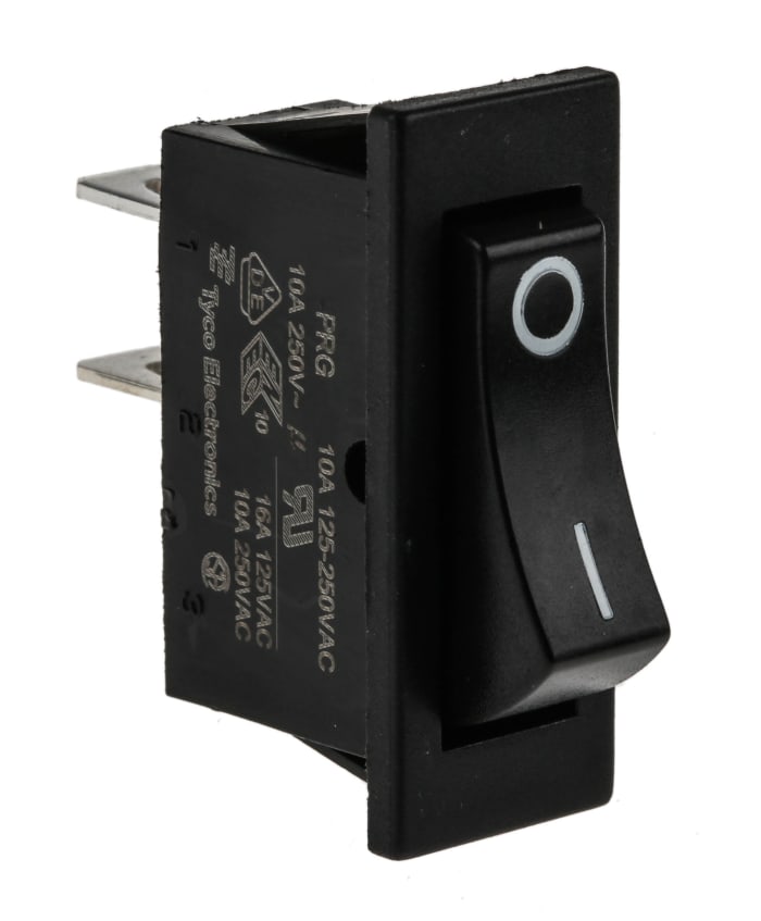 1634202-3 TE Connectivity | TE Connectivity SPST, On-Off Rocker Switch ...