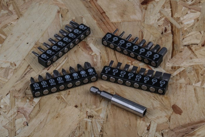 RS PRO | RS PRO Driver Bit Set 32 Pieces, Hexagon, Phillips, Slotted ...