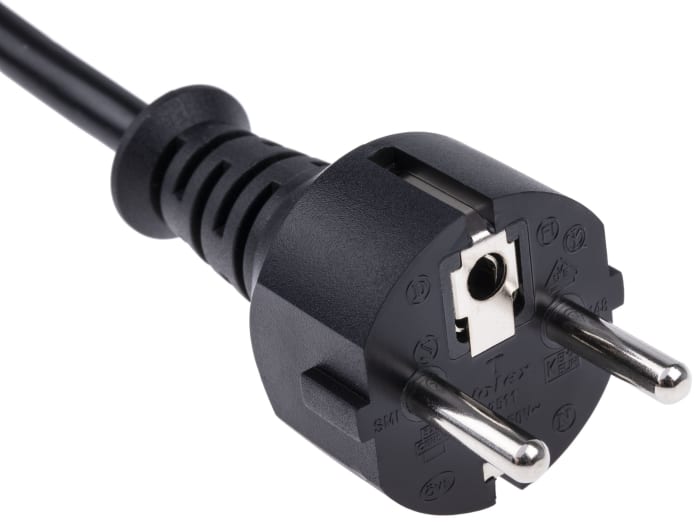 RS PRO | RS PRO Straight IEC C13 Socket to Straight CEE 7/7 Plug Power ...