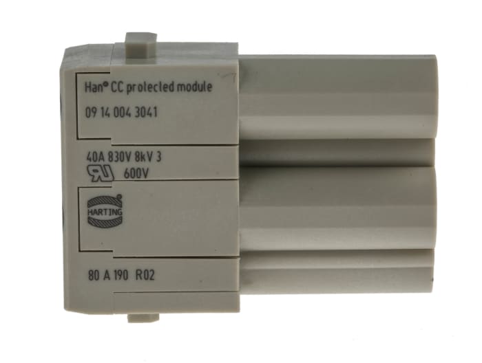 09140043041 HARTING | HARTING Heavy Duty Power Connector Module, 40A ...