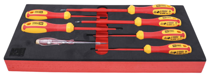RS PRO | RS PRO Phillips; Slotted Insulated Screwdriver Set, 7-Piece ...