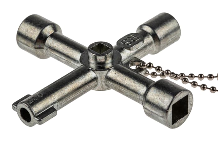 RS PRO | RS PRO Aluminium 4-way Control Cabinet Key | 841-7005 | RS