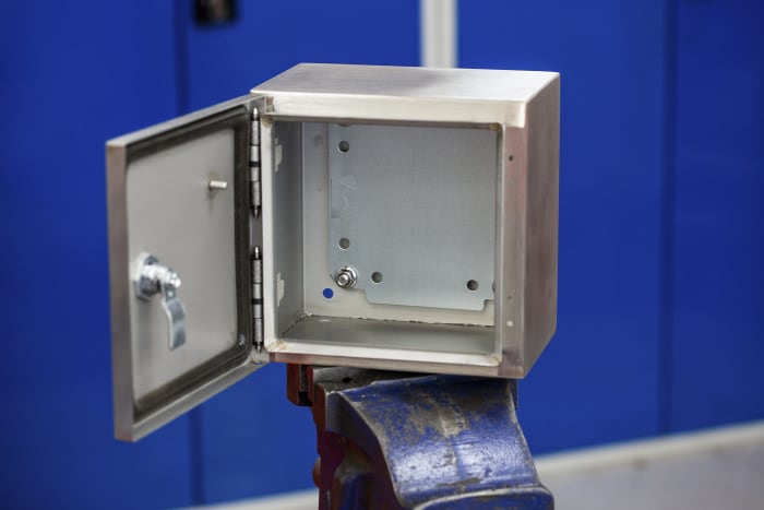 RS PRO | RS PRO 304 Stainless Steel Wall Box, IP66, 200 mm x 200 mm x ...
