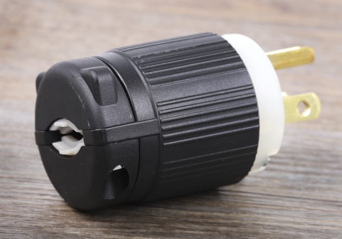 RS PRO | RS PRO USA Mains Plug, 15A Black, Cable Mount Nylon Cage Clamp ...