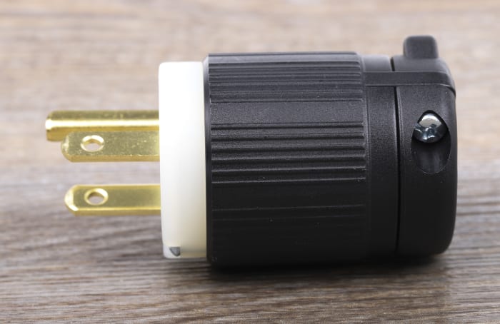 RS PRO | RS PRO USA Mains Plug, 15A Black, Cable Mount Nylon Cage Clamp ...