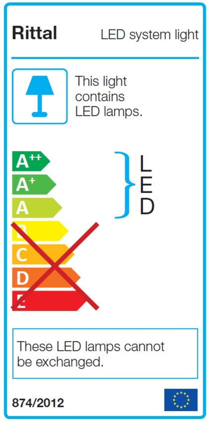 2500110 Rittal | Iluminación de armario LED, 240 V ac, 7 W, 4000K | 187 ...
