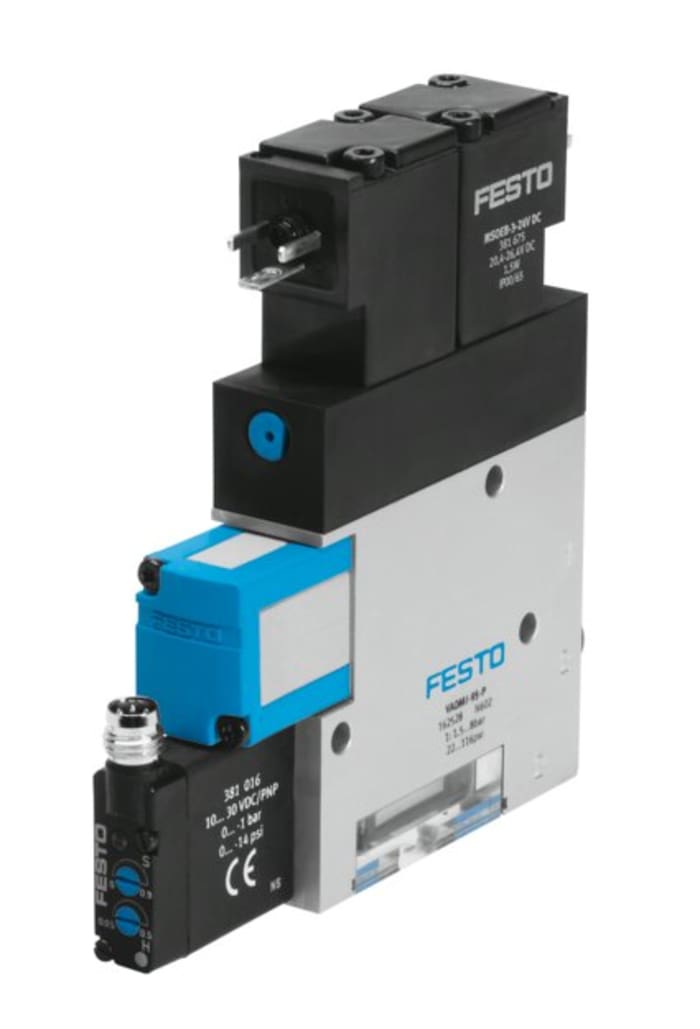 VADMI-200-P Festo | Festo Vacuum Ejector, 2 mm nozzle , 8 bar 65 L/min ...