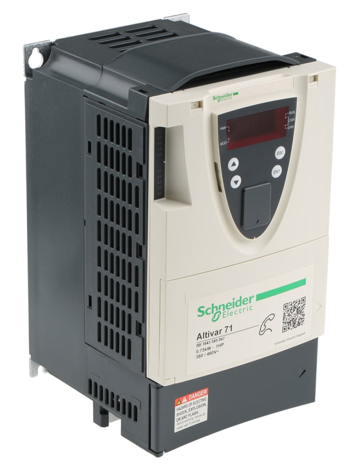 ATV71H075N4Z Schneider Electric | Schneider Electric ALTIVAR 71 Inverter Drive, 3-Phase In, 0.1 ...