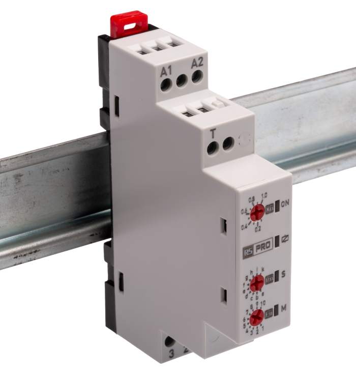 RS PRO | RS PRO DIN Rail Mount Timer Relay, 12 → 240V ac, 3-Contact, 0. ...
