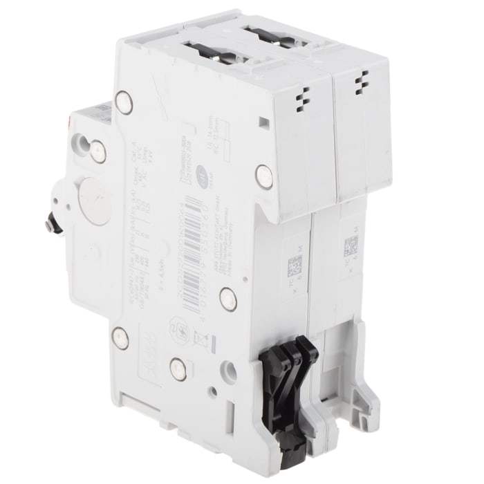 2CDS272001R0064 S202M-C6 ABB | ABB System Pro M Compact S200M MCB, 2P, 6A Curve C, 440V AC, 125V ...