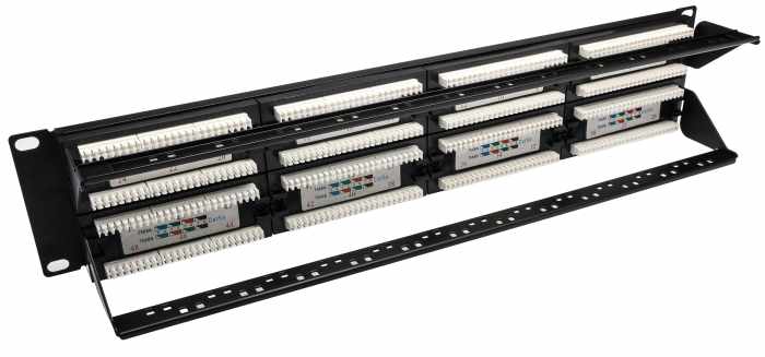 RS PRO | RS PRO Cat5e 48 Port RJ Patch Panel UTP 2U Black | 143-840 | RS